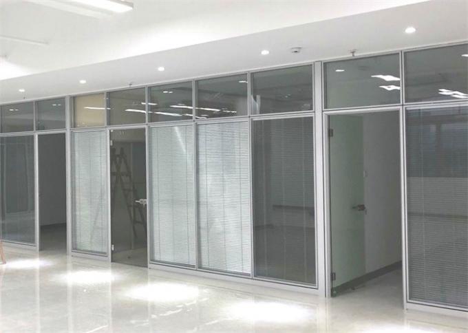 85mm Tebal Dinding Partisi Kaca Kantor Untuk Ruang Rapat